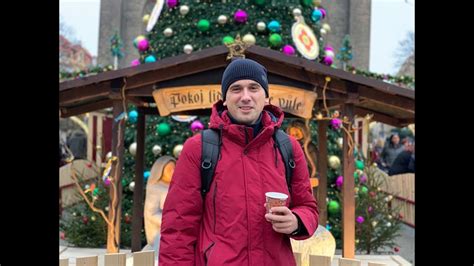 Первая рождественская ярмарка в городе Прага Youtube