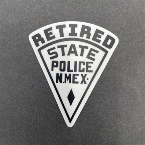 Retired Nmsp Sticker New Mexico State Police Association