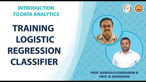 Training A Logistic Regression Classifier Youtube