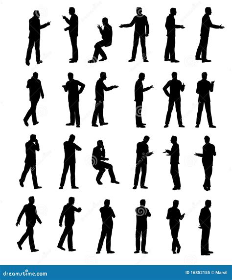 Silhouette Man Business Stock Illustration Illustration Of Standing