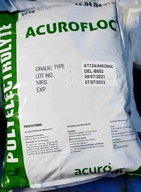 White Anionic Polyelectrolyte Powder Packaging Type Bag Grade Technical Grade At ₹ 190kg In