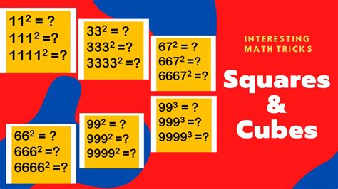 Interesting Number Patterns On Square Numbers