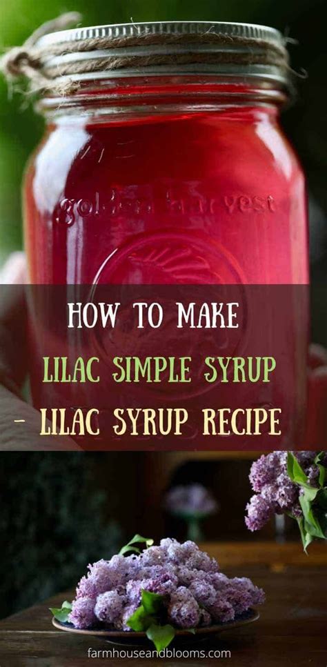 How To Make Lilac Simple Syrup