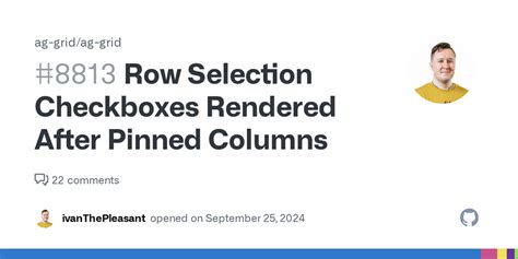 Row Selection Checkboxes Rendered After Pinned Columns · Issue 8813