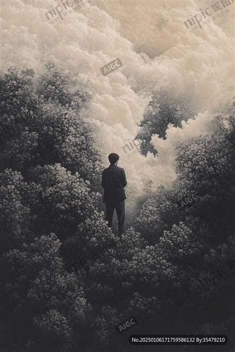 Ai创作图超现实主义意境画 孤独的灵魂插画 孤独背影插画 超现实主义画作 超现实画作 噪点风插画 超现实意境画 超现实主义图片 噪点质感简洁插画 噪点干货插画 看日出插画 意境人物插画 氛围感