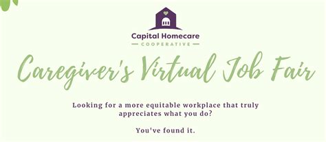 First Virtual Job Fair 2021 Capital Homecare Cooperative