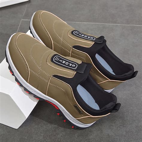 Mens Orthopedic Waterproof Slip On Hiking Shoes Stylishoe