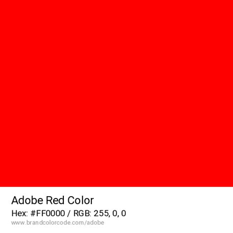 Adobe Brand Color Codes