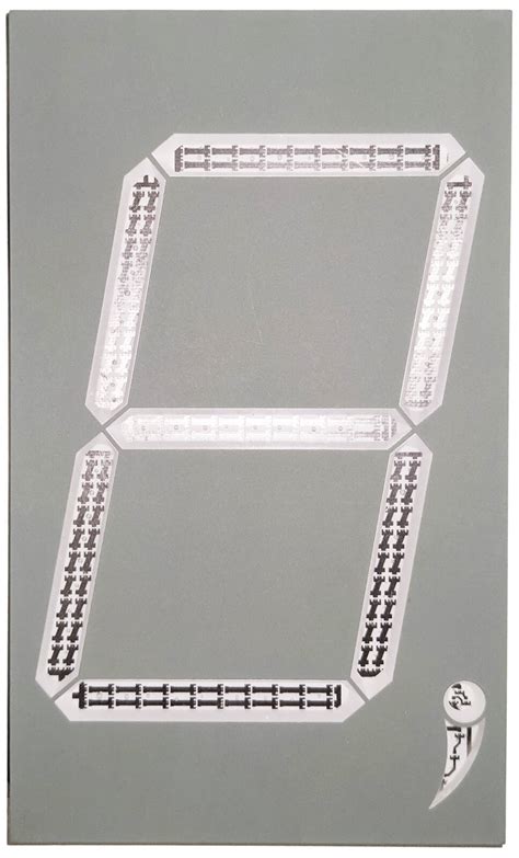 jumbo 7 segment display 5 inch lights up red ubuy india