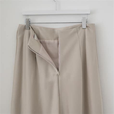 썸어게인 여름 여자 새틴스커트 머메이드 인어 실크 롱스커트 4color 연베이지 진베이지