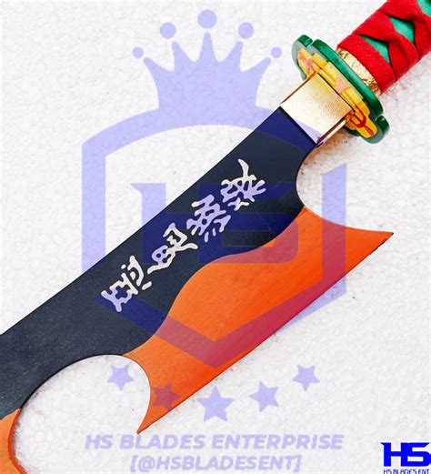 Orange Uzui Amber Nichirin Sword In Just 121 Japanese Steel Is Avail