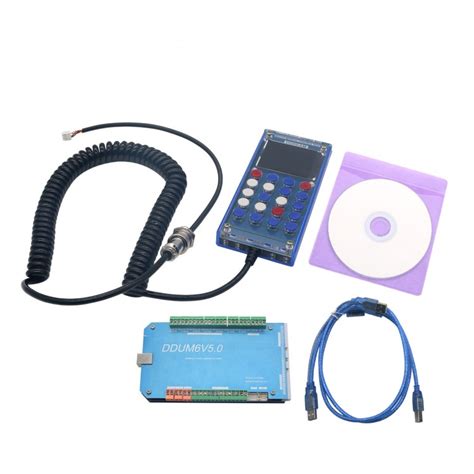 6 Axis Cnc 2000khz Usb Mach3 Card Controller Stepper Motor Driver Mach3 Remote Control Handwheel