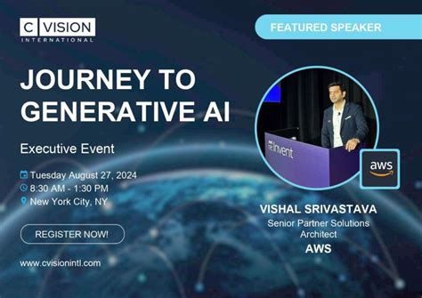 Vishal Srivastava On Linkedin “journey To Generative Ai” Event In Newyork City Super Excited