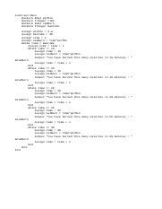 Final Graded Project Part Pseudocode Txt Function Main Declare Real