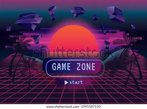 Game Zone Game Icon Background Vector Stock Vector Royalty Free
