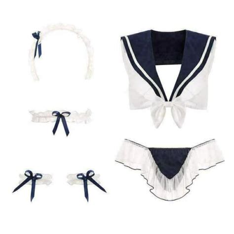 Sexy Women School Girl Uniform Outfit Fancy Dress Lingerie Cosplay