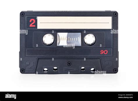 Audio Cassette Tape Old Vintage Compact Audio Cassette Isolated On
