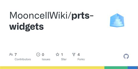 Github Mooncellwikiprts Widgets