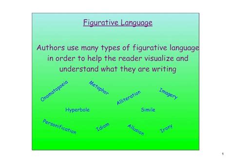Pdf Figurative Language Authors Use Many Types Of Figurative Language
