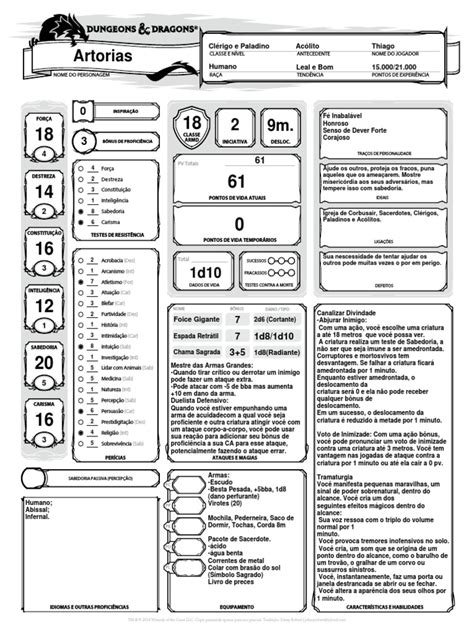 Ficha Artorias Pdf