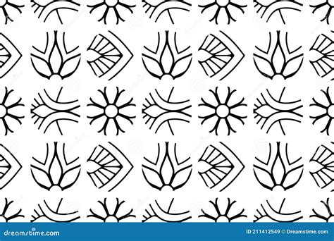 Tribal Ethnic Pattern Semless Design Stock Illustration Illustration