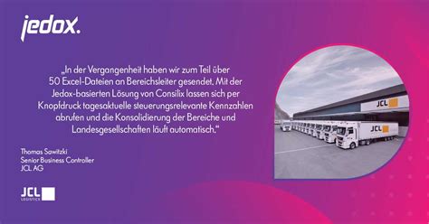 Jcl Logistings Budgetiert über 500 Kostenstellen Mit Jedox