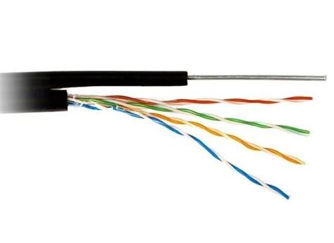 Купити Кабель Ftp 5e бухта 305м Atcom Standard Cca для зовнішньої прокладки з тросом 13760