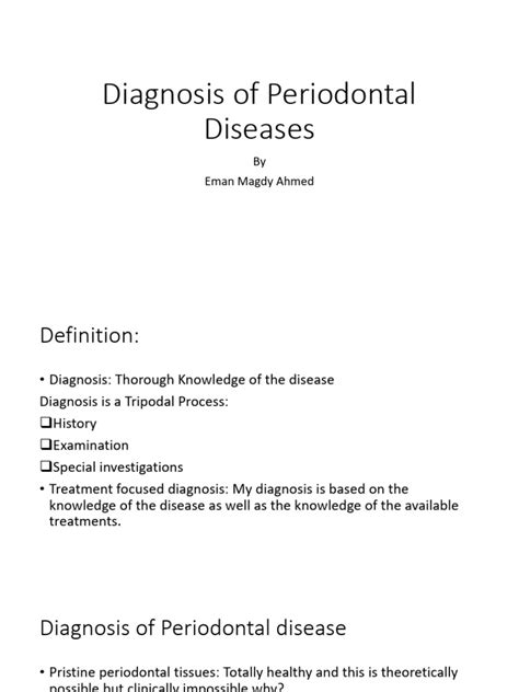 Diagnosis And Prognosis Of Periodontal Diseases Pdf Periodontology Human Tooth