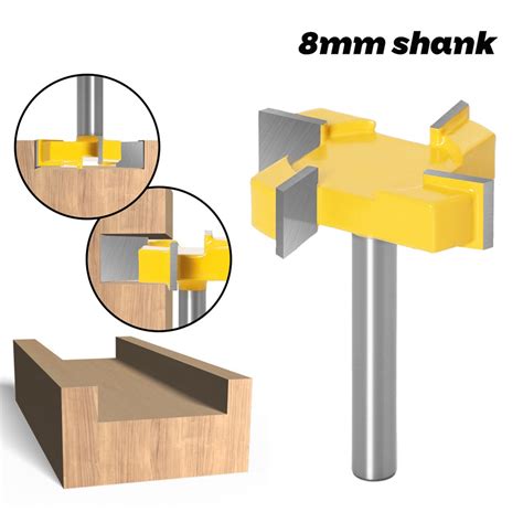 8mm Cnc Router Bit Cutter Shank Carbide Tipped Top Surface Spoilboard
