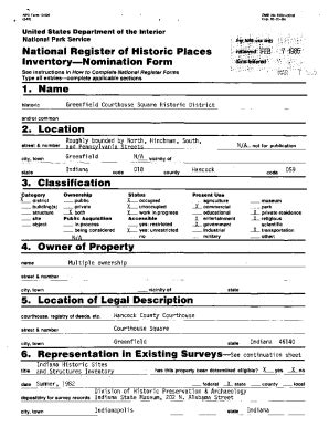 Fillable Online NPS Form 10 900 1024 0018 Fax Email Print PdfFiller