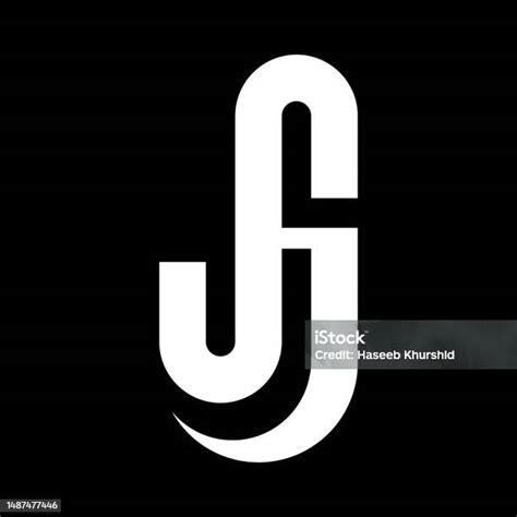 최소한의 Sj 로고 고급 배경에 Sj 편지의 아이콘입니다 Js 모노그램 이니셜을 기반으로 한 로고 아이디어 전문적인 다양한 문자