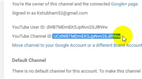 How To Find YouTube Channel Id And User Id YouTube