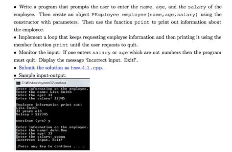 Solved · Implement The Class Person Described In Problem 51