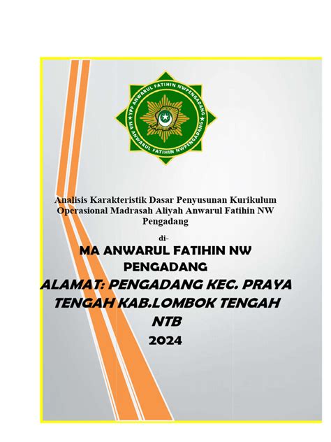 91 Analisis Karakteristik Satuan Pendidikan Pdf