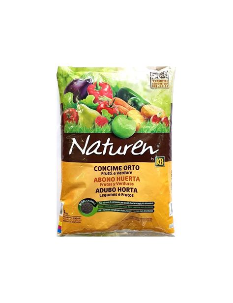 NATUREN ABONO GRANULADO NATURAL HUERTA SACO 4K