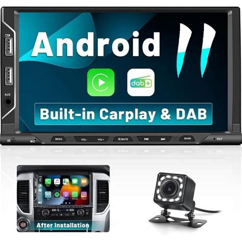 Hikity Android 11 Autoradio 2 DIN Apple Carplay Dab Dab 7 Ecran