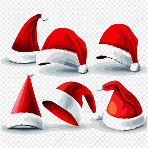 산타 모자 벡터만화클립 아트상표 Png 일러스트 무료 다운로드 Lovepik
