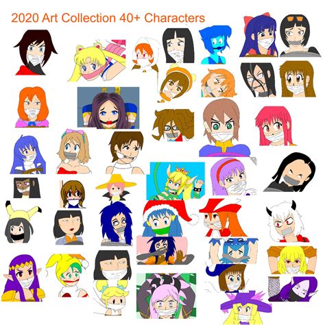2020 Bondage Art Collection 40 Characters By Supertailshero On Deviantart