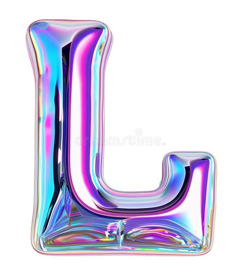 反射面全息字母l 闪光y2k设计的金属泡形 库存例证 插画 包括有 呈虹彩 光芒四射 女校友 梯度 309219822
