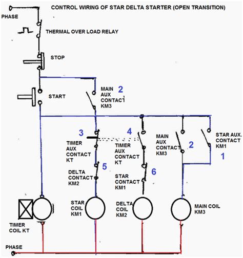 Star Delta Control Circuit Diagram Without Timer Star Delta