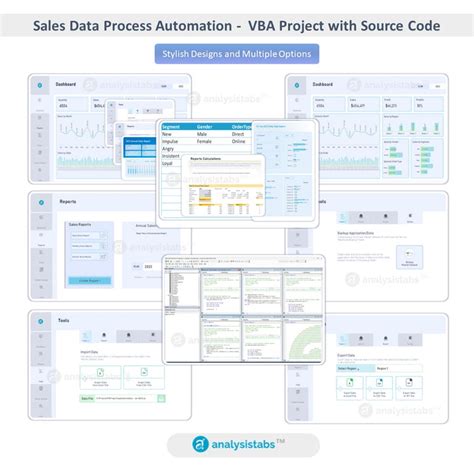 Sales Data Process Automation Vba Project With Source Code Etsy
