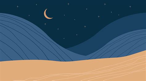 추상적인 현대의 미적 풍경 밤 지구 색조 파스텔 색조 보호 스타일의 벽 장식 모던 한 미니멀 한 아트 프린트 건축에 대한 스톡 벡터 아트 및 기타 이미지 Istock