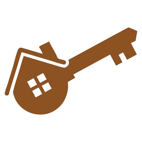 Illustration Of House Key Symbol Ideal For Home Access Security Real
