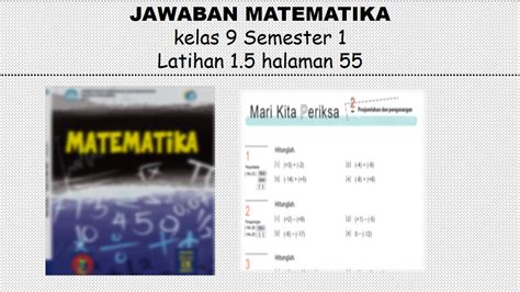 Jawaban Matematika Kelas Semester Latihan Halaman Berikut Id