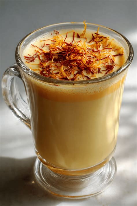 Cozy Saffron Almond Milk Tea