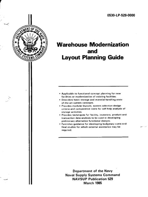 Warehouse Modernization And Layout Planning Guide Pdf Forklift Business Process