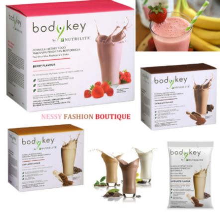 Nutrilite BodyKey Body Key Meal Replacement Shake Vanilla Chocolate Coffee Bags X G Box