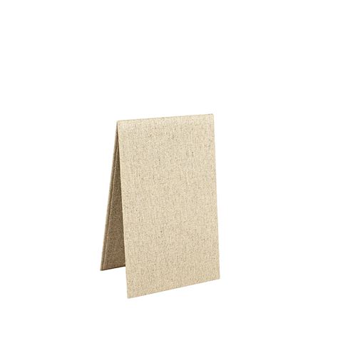 Flat Triangle Display For Necklace In Natural Coloured Linen And Cotton