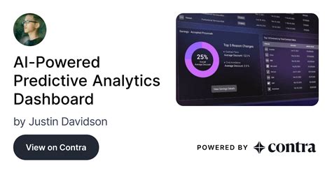 Ai Powered Predictive Analytics Dashboard By Justin Davidson