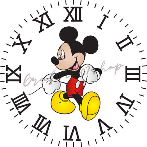 Mickey Mouse Themed Wall Clock Mickey Mouse Clipart Wall Clock Design